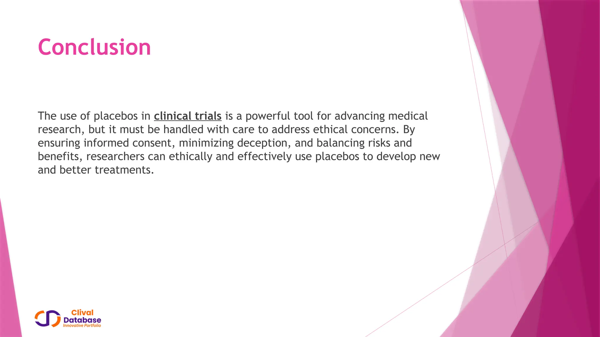 The Role Of Placebos In Clinical Trials Pptx