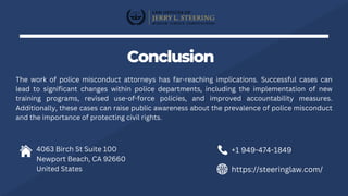 The Role of Police Misconduct Attorneys in Seeking Justice | PDF
