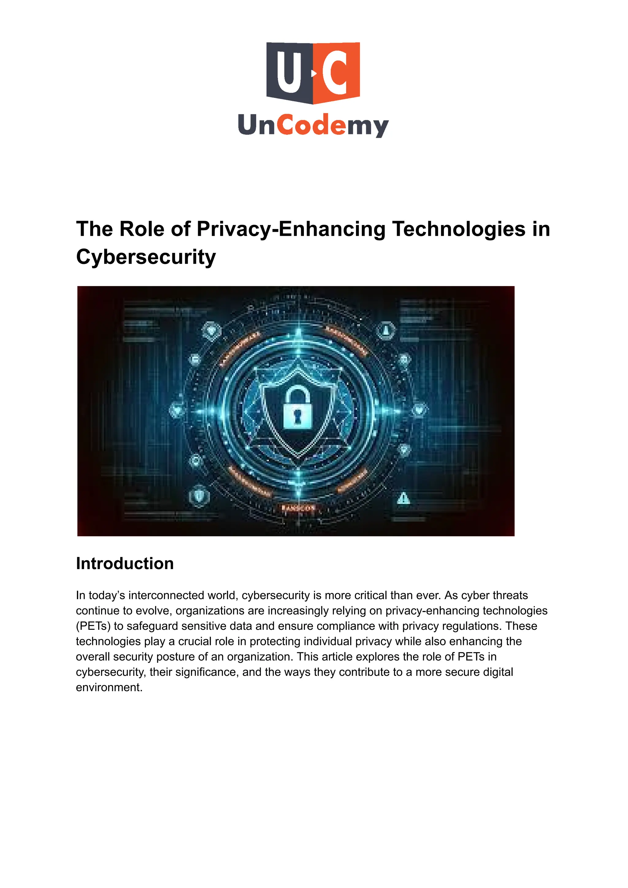 The Role of Privacy-Enhancing Technologies in Cybersecurity.pdf