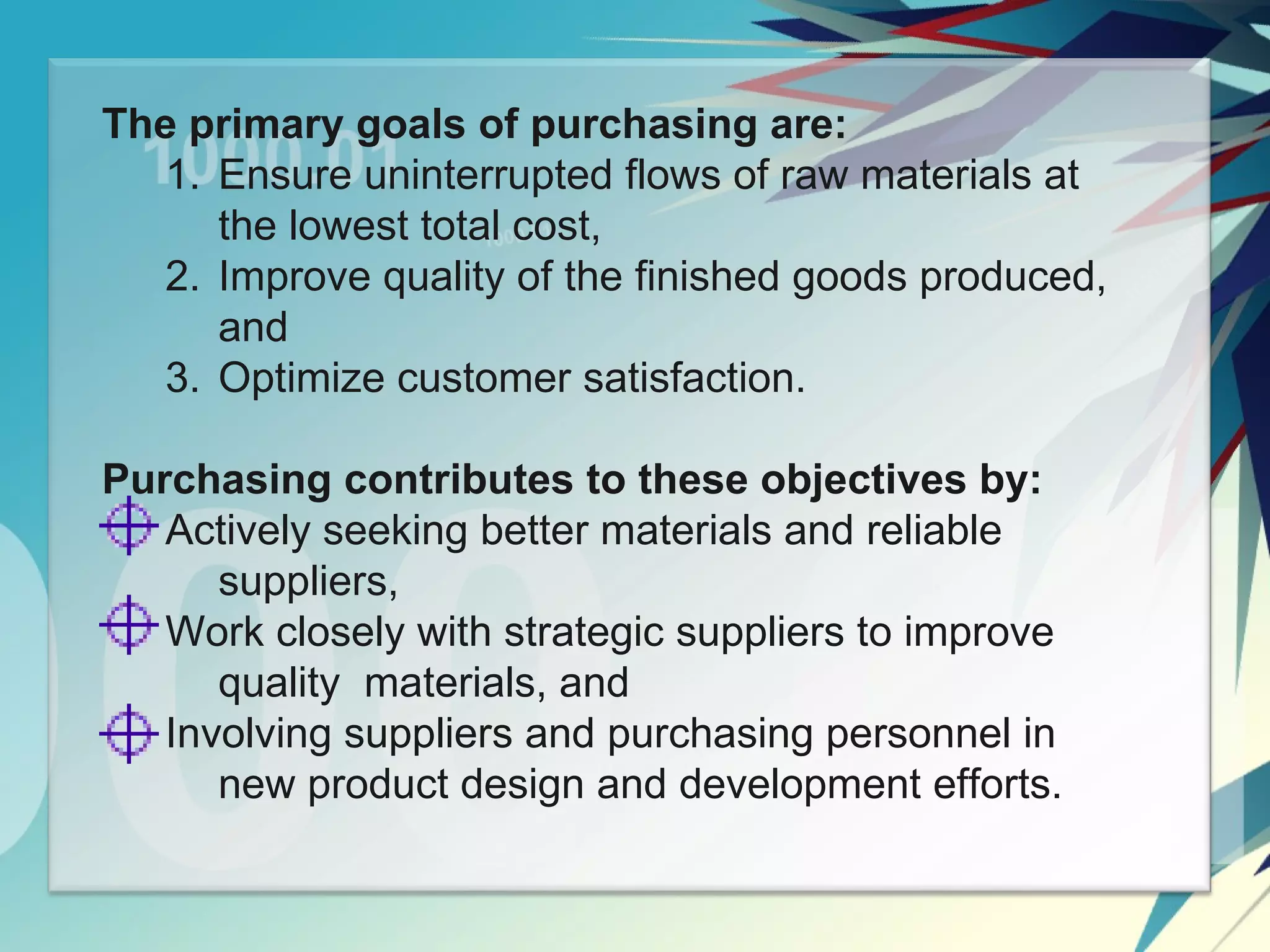 The role of procurement | PPT