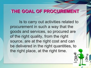 The role of procurement | PPT
