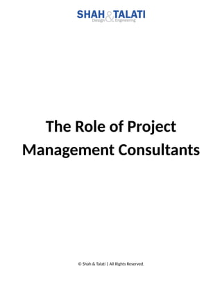 The role of project management consultants | PDF