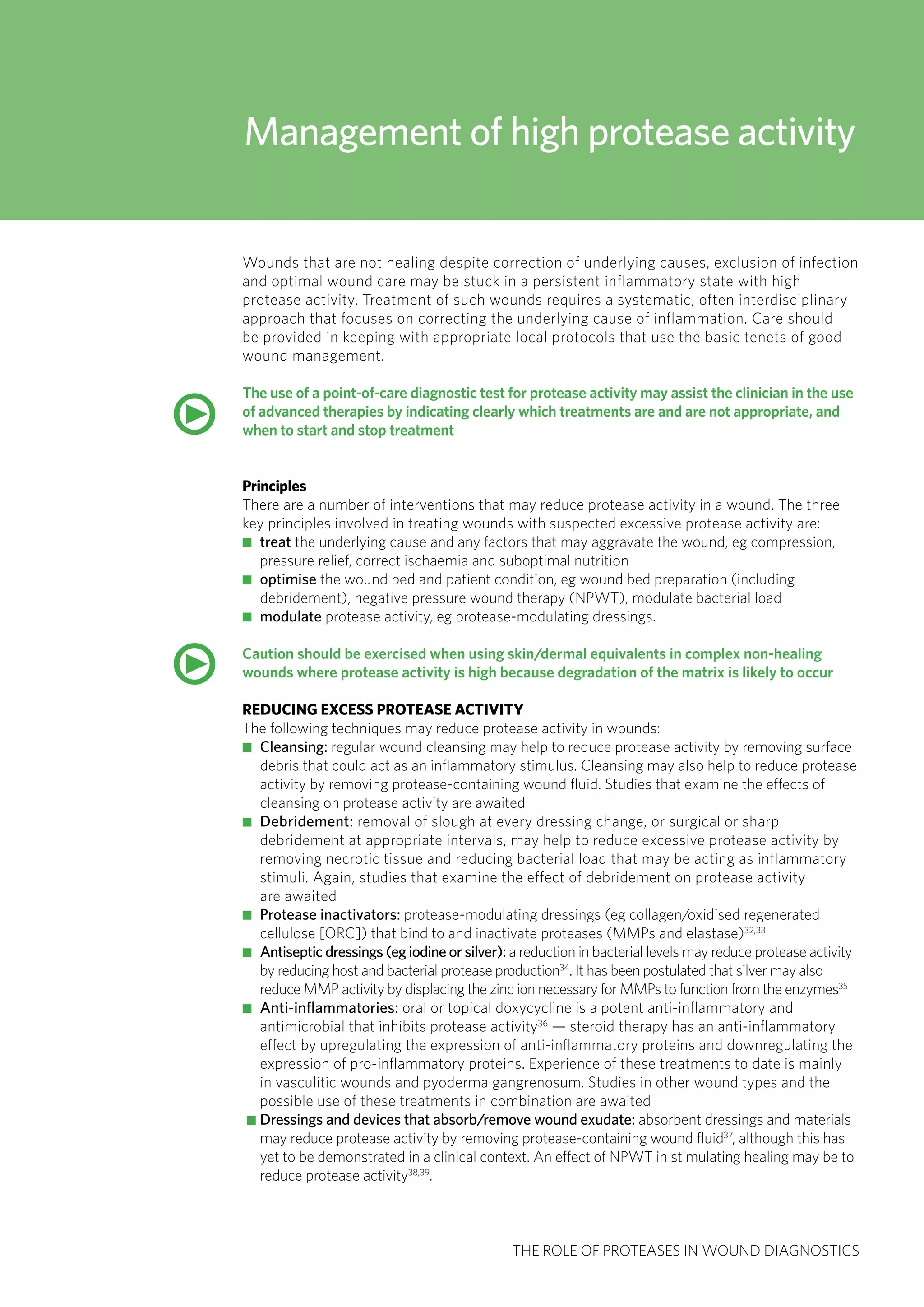 The role of proteases wound diagnostics | PDF