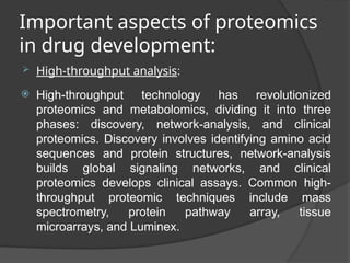 The Role Of Proteomics In Drug Discovery And Development (1).pptx