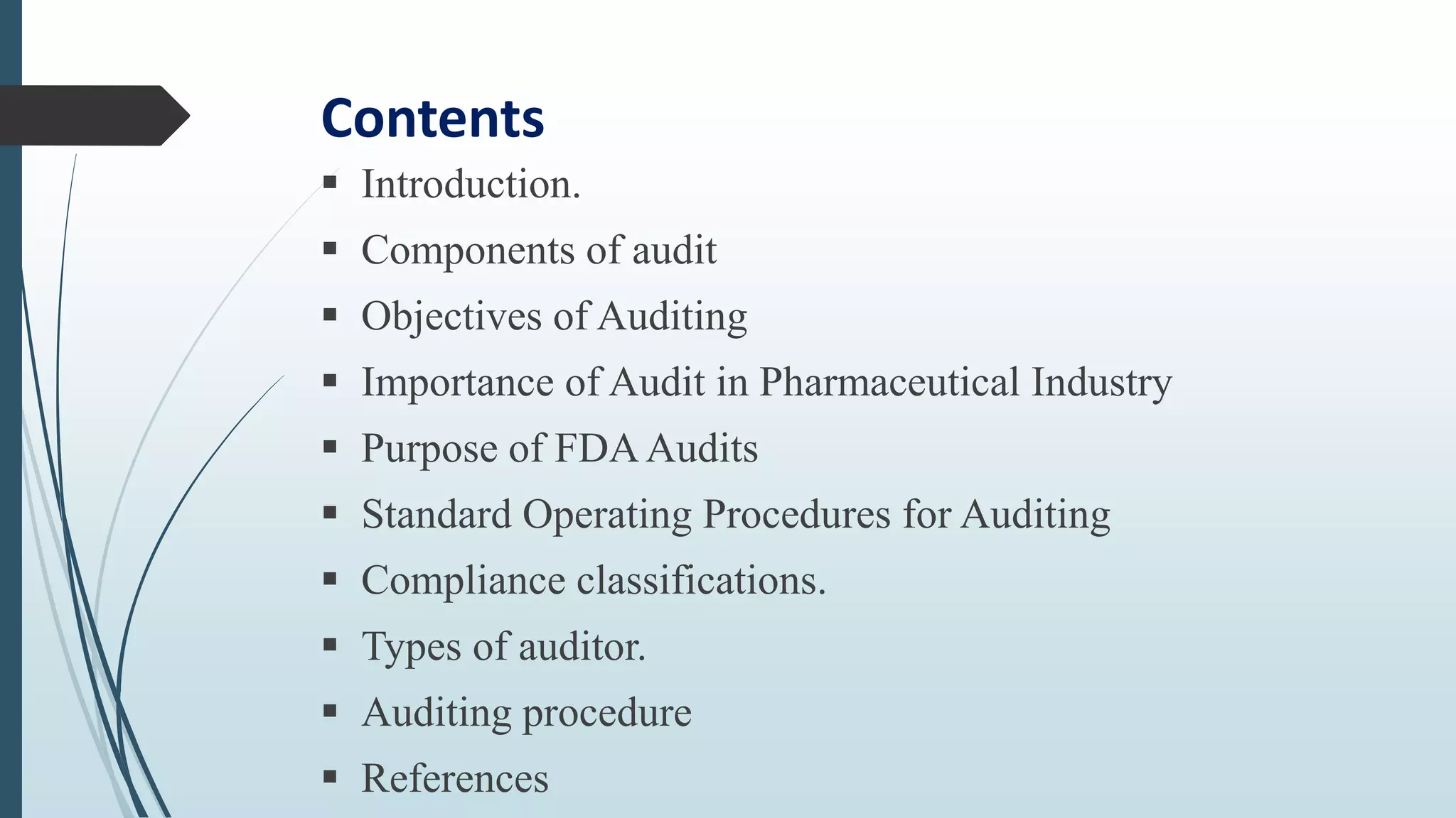 The Role of Regulatory GMP Audit in Pharmaceutical Companies. | PDF