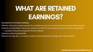 The Role of Retained Earnings in Business Growth | PDF