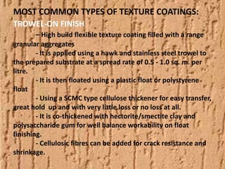 The role of rheology modifiers in texture coatings | PPTX