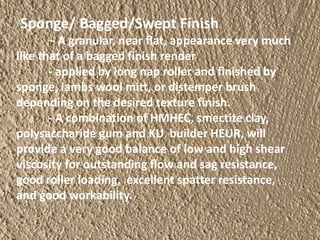 The role of rheology modifiers in texture coatings | PPTX