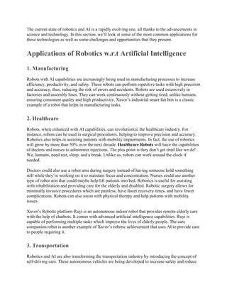 The Role of Robotics and AI in Changing the Technological Landscape.docx