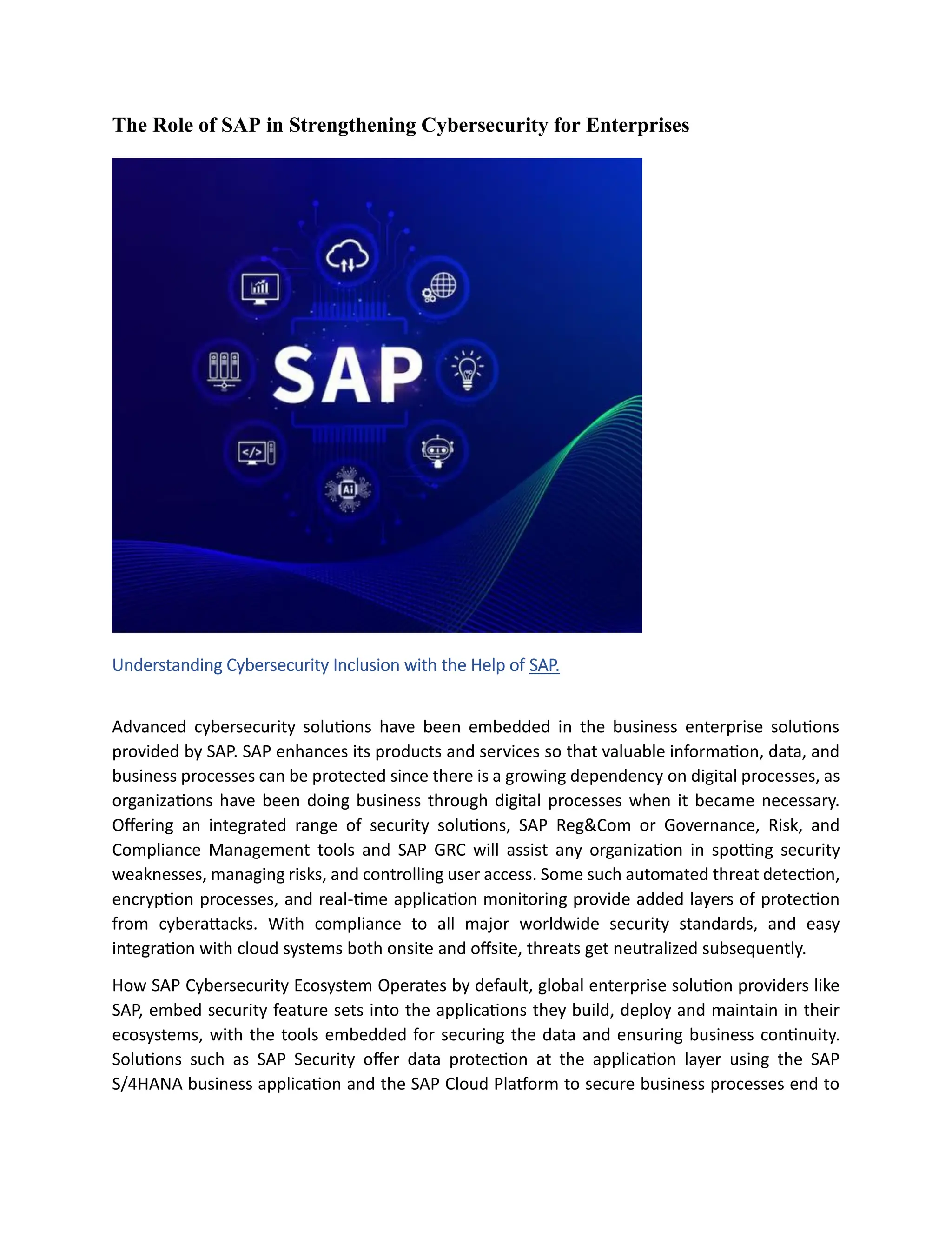 The Role of SAP in Strengthening Cybersecurity for Enterprises.pdf