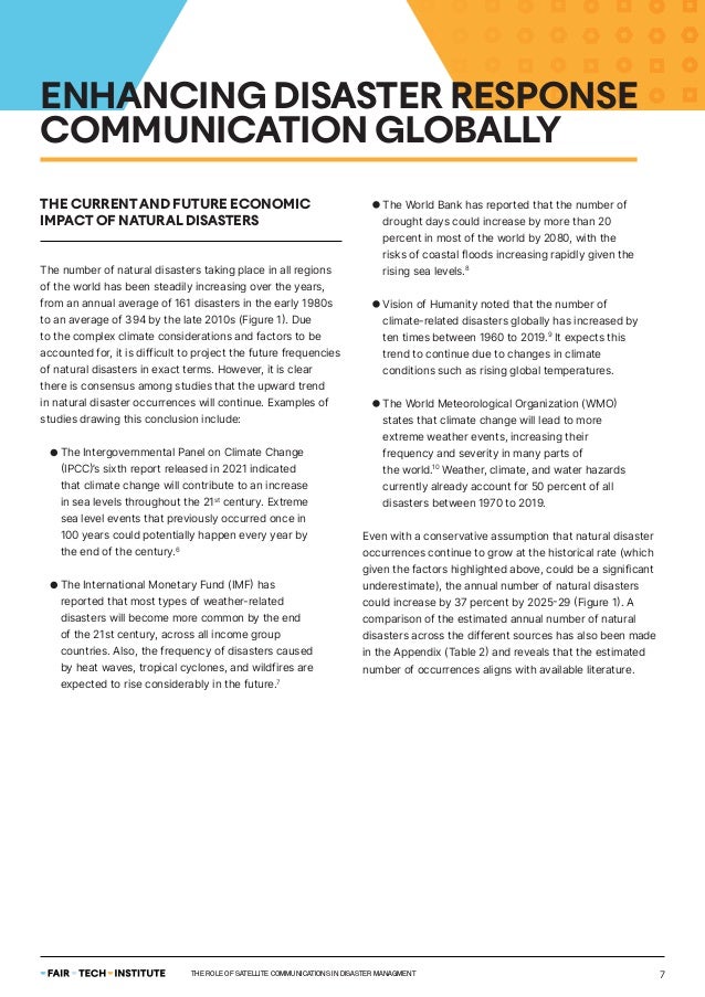 The role of satellite communications in disaster managment | PDF