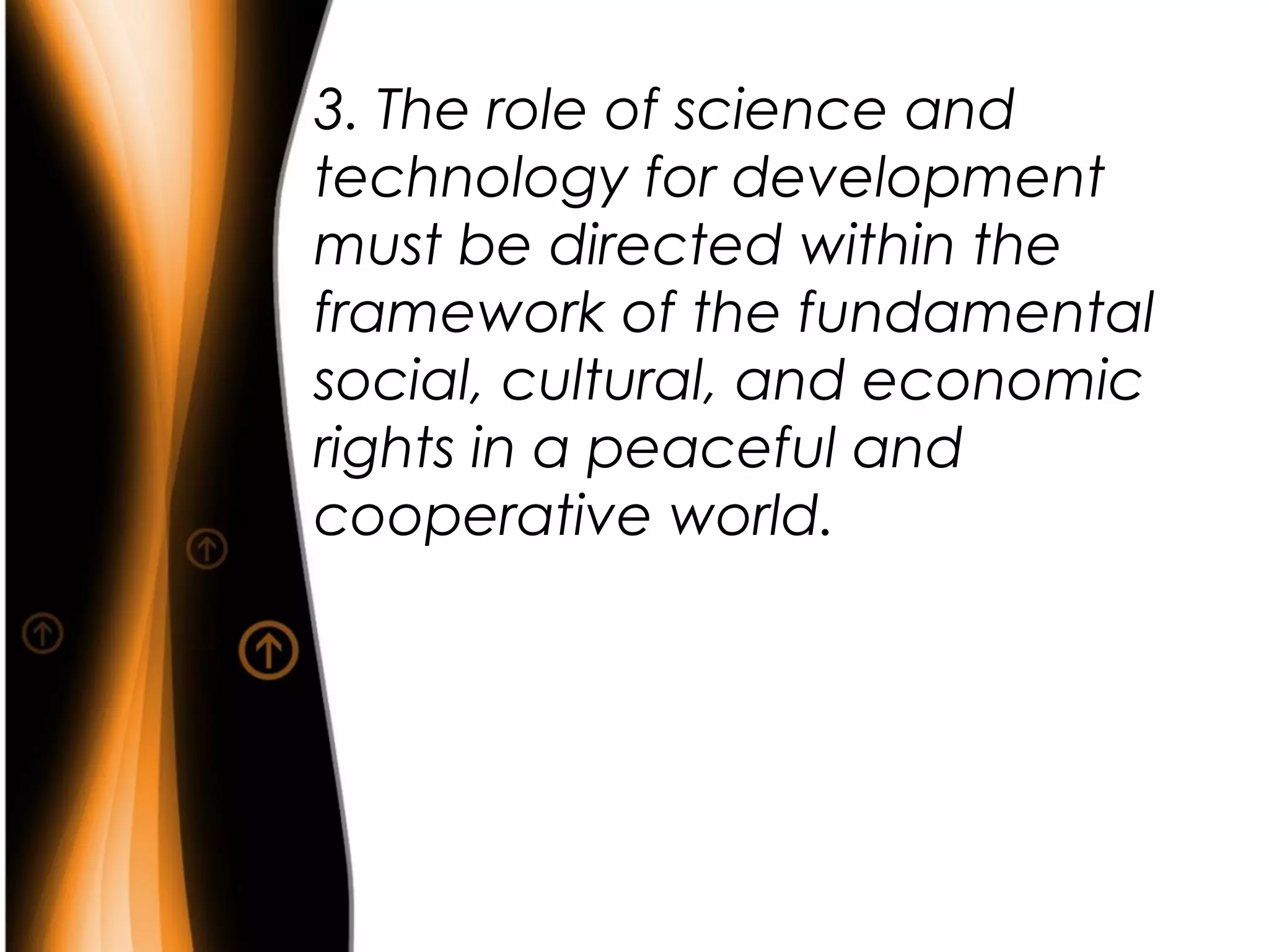 The role of science and technology in development | PPT