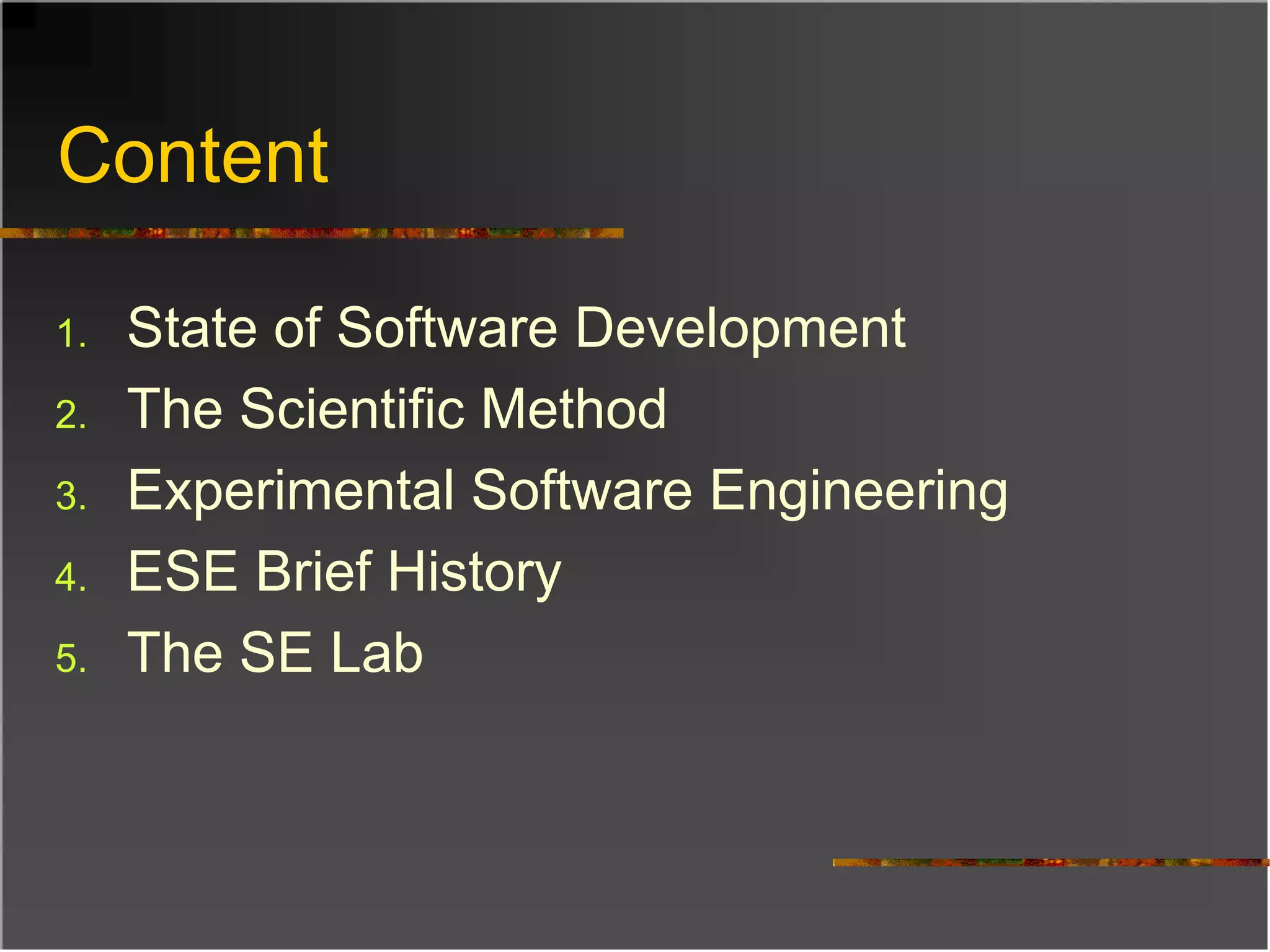 The Role of Scientific Method in Software Development | PPT