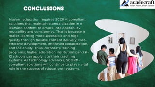 The Role Of SCORM-Compliant Solutions In Modern Education.pptx