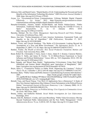 The Role of Social Media in Democracy, New Public Management and e ...