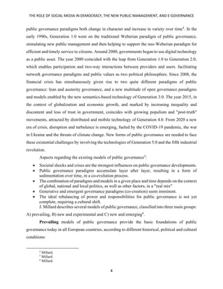 The Role of Social Media in Democracy, New Public Management and e ...