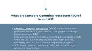 The Role of SOP in LMS- Elevating Business Performance | PPT