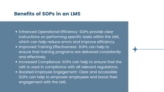 The Role of SOP in LMS- Elevating Business Performance | PDF