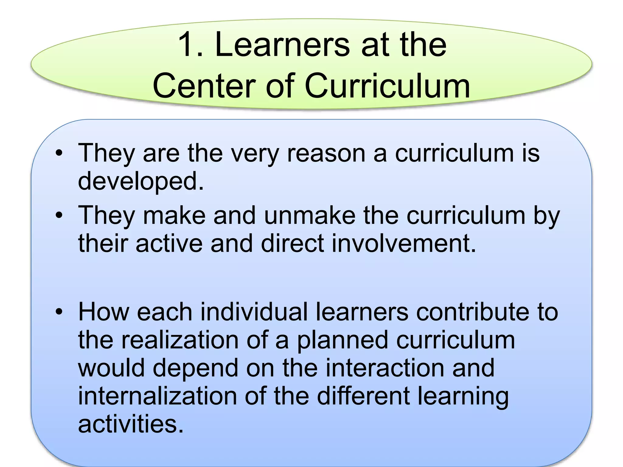The role of stakeholders in curriculum implementation | PPT