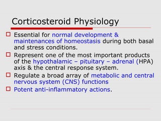 The role of steroid in rheumatic diseases | PPT