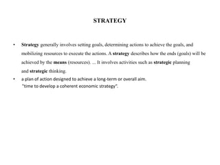 The role of strategic direction in organisational design | PPT