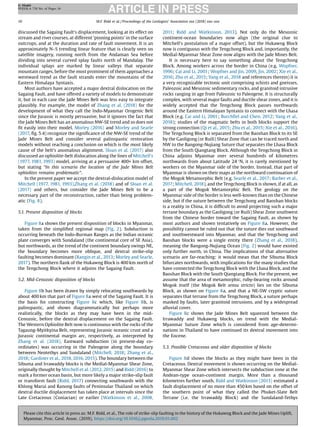 The Role of Strike Slip Faulting in the History of the Hukawng Block ...