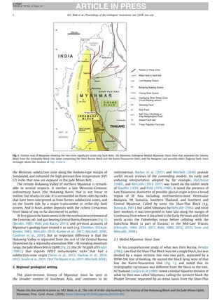 The Role of Strike Slip Faulting in the History of the Hukawng Block ...