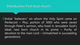 The role of strong fellowship in a growing church | PPTX