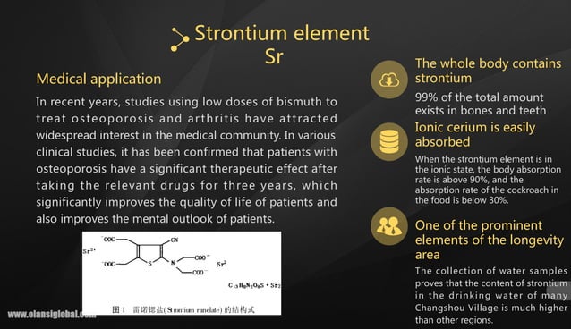 The role of strontium on the human body | PPT