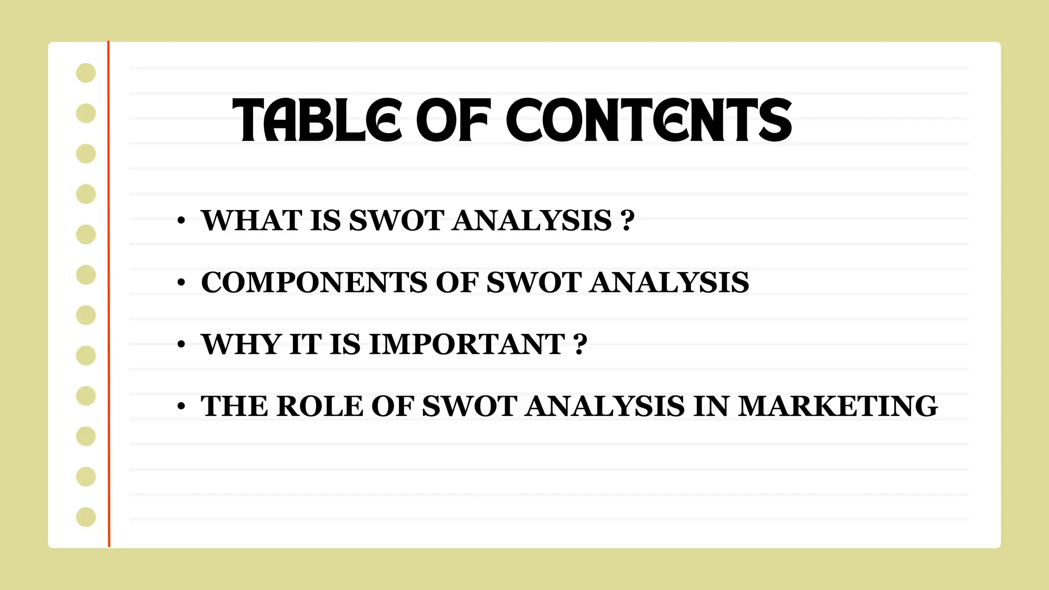 THE ROLE OF SWOT ANALYSIS IN MARKETING STRATEGY.pptx