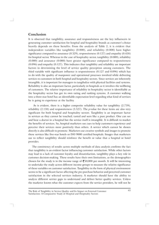 The role of tangibility in service quality | PDF