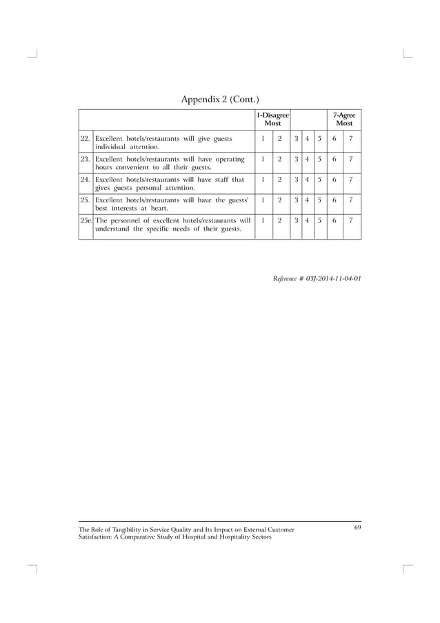 The role of tangibility in service quality | PDF | Information Services ...