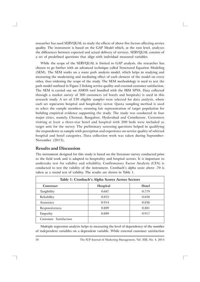 The role of tangibility in service quality | PDF | Information Services ...