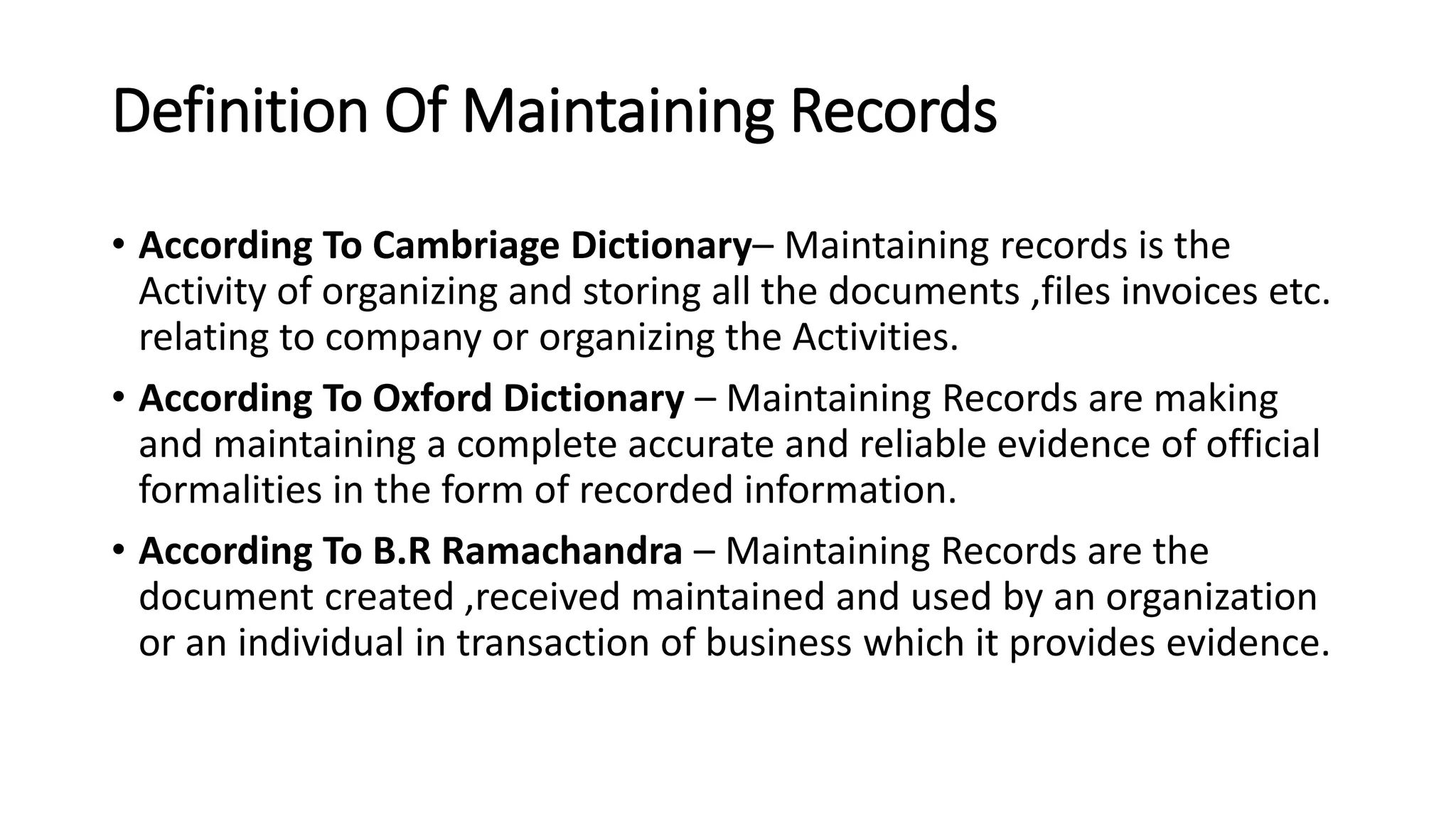 The Role Of Teacher In Maintaining Records.pptx | Educational ...