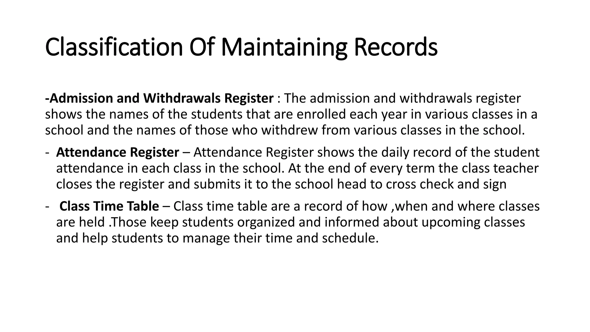 The Role Of Teacher In Maintaining Records.pptx