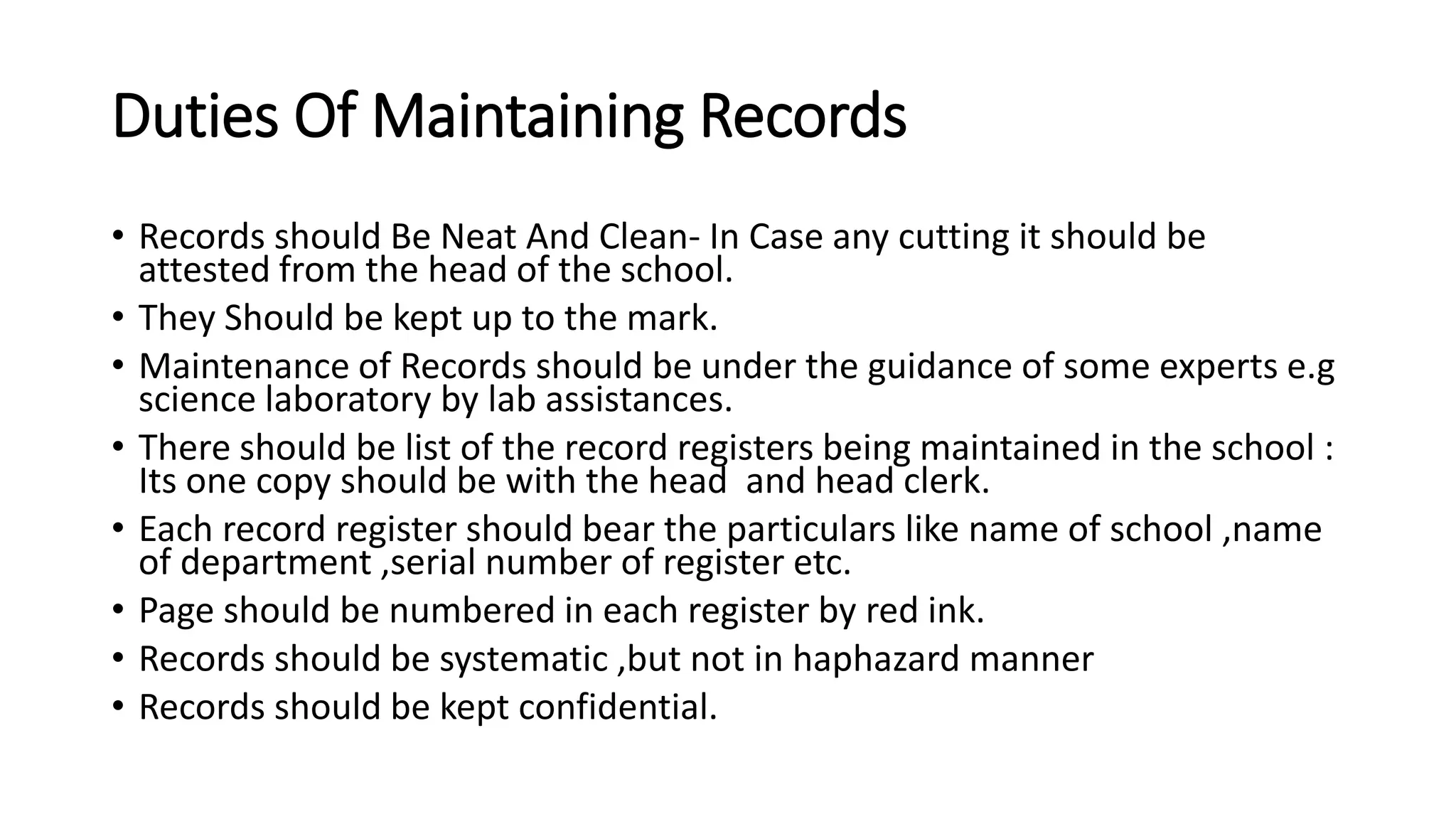 The Role Of Teacher In Maintaining Records.pptx