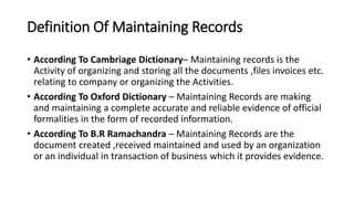 The Role Of Teacher In Maintaining Records.pptx