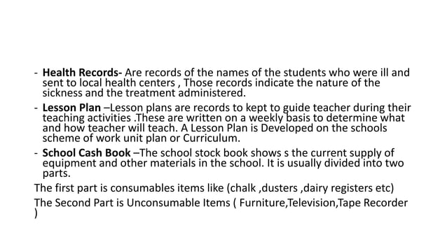 The Role Of Teacher In Maintaining Records.pptx | Educational ...