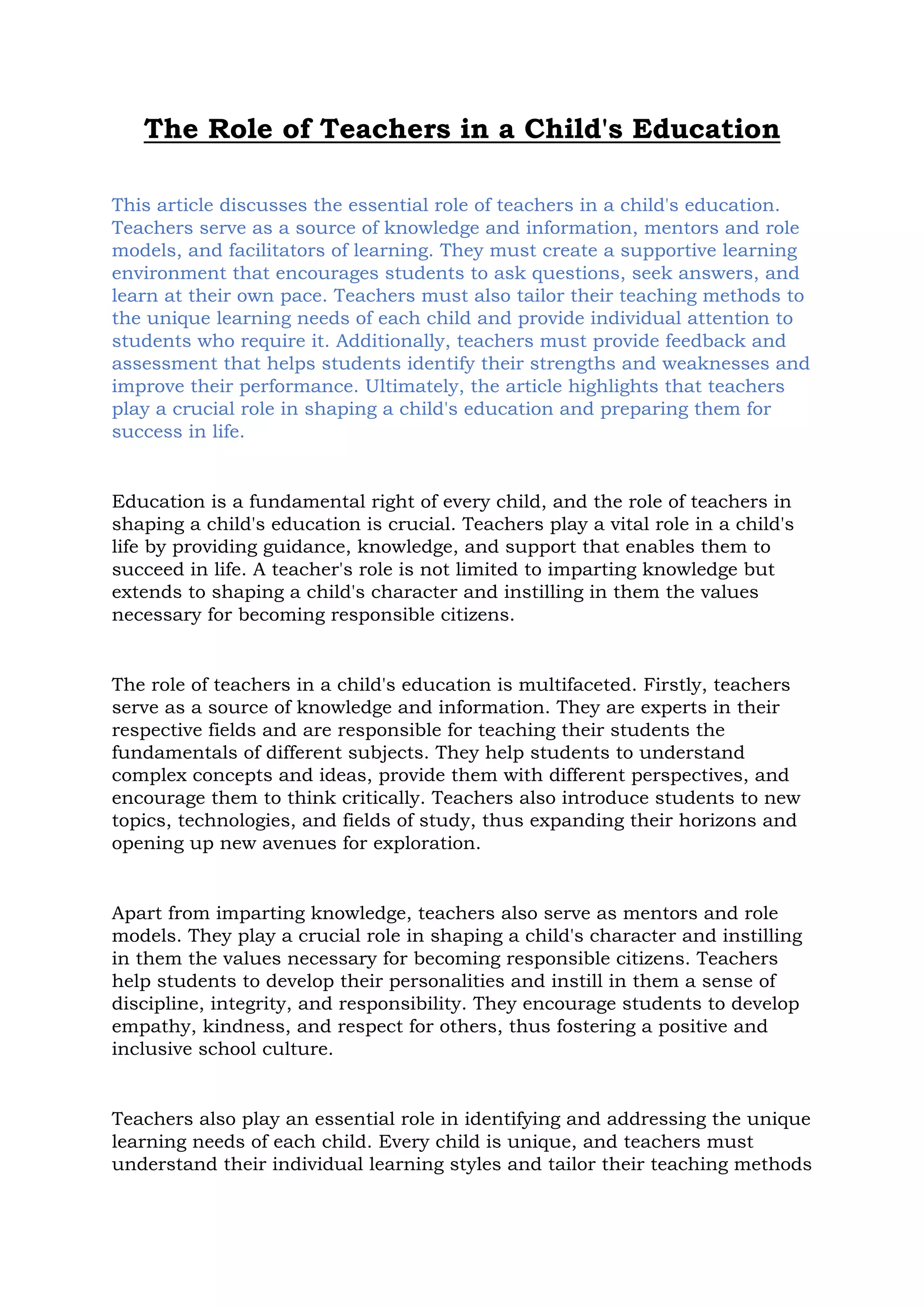 The Role of Teachers in a Child.pdf