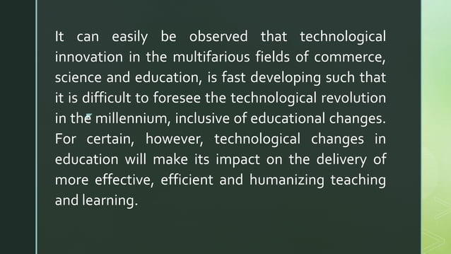 The role of technology in curriculum delivery | PPTX | Education