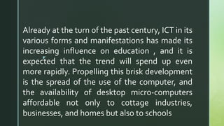 The role of technology in curriculum delivery | PPTX