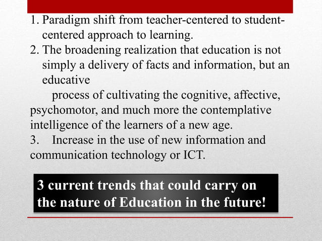 The role of technology in delivering curriculim | PPT