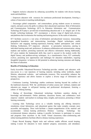 The Role of Technology in Education Enhancing Learning Outcomes and ...