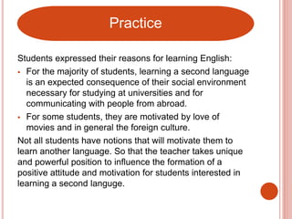 The role of technology in teaching english language | PPTX