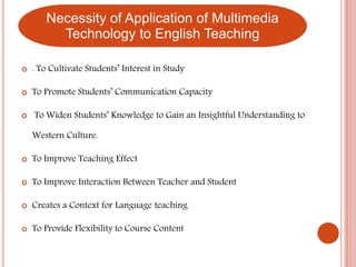 The role of technology in teaching english language | PPTX