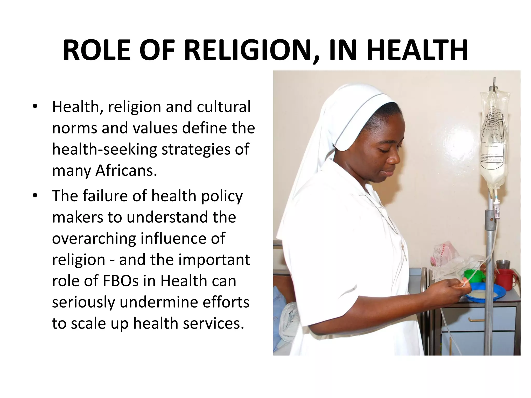 The role of the church in health | PDF
