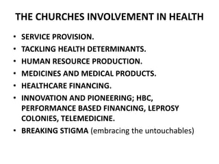 The role of the church in health | PDF