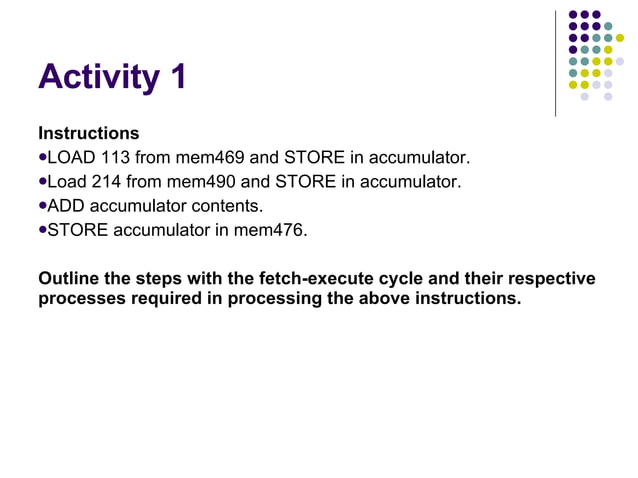 The Role Of The Cpu | PPT