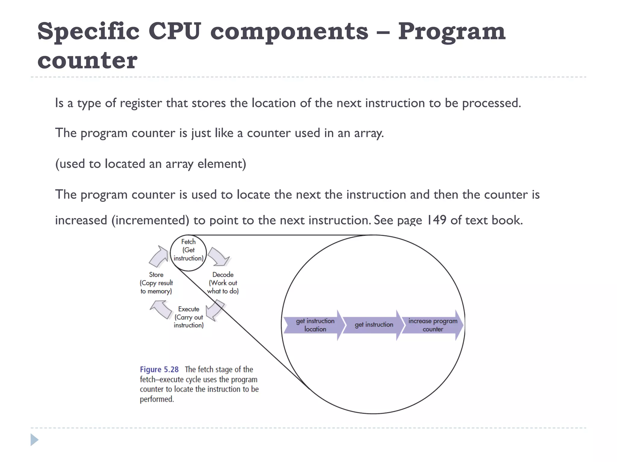 The role of the cpu in the operation | PPT