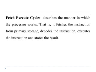 The role of the cpu in the operation | PPT